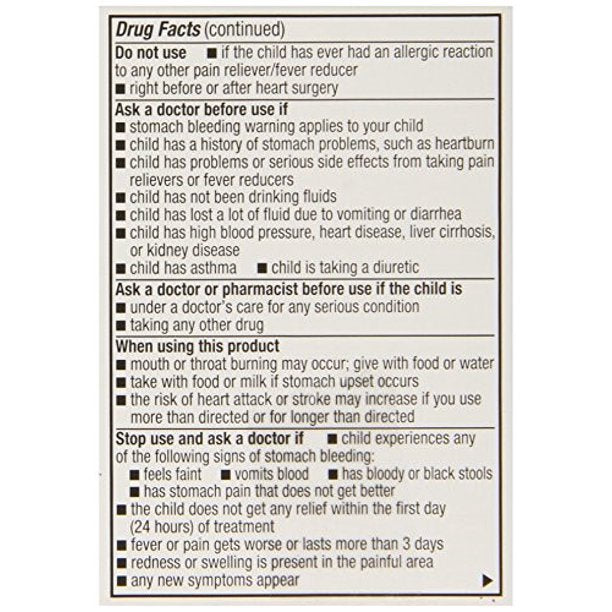GoodSense Junior Strength Ibuprofen Tablets, 100 mg, Orange Flavor ...
